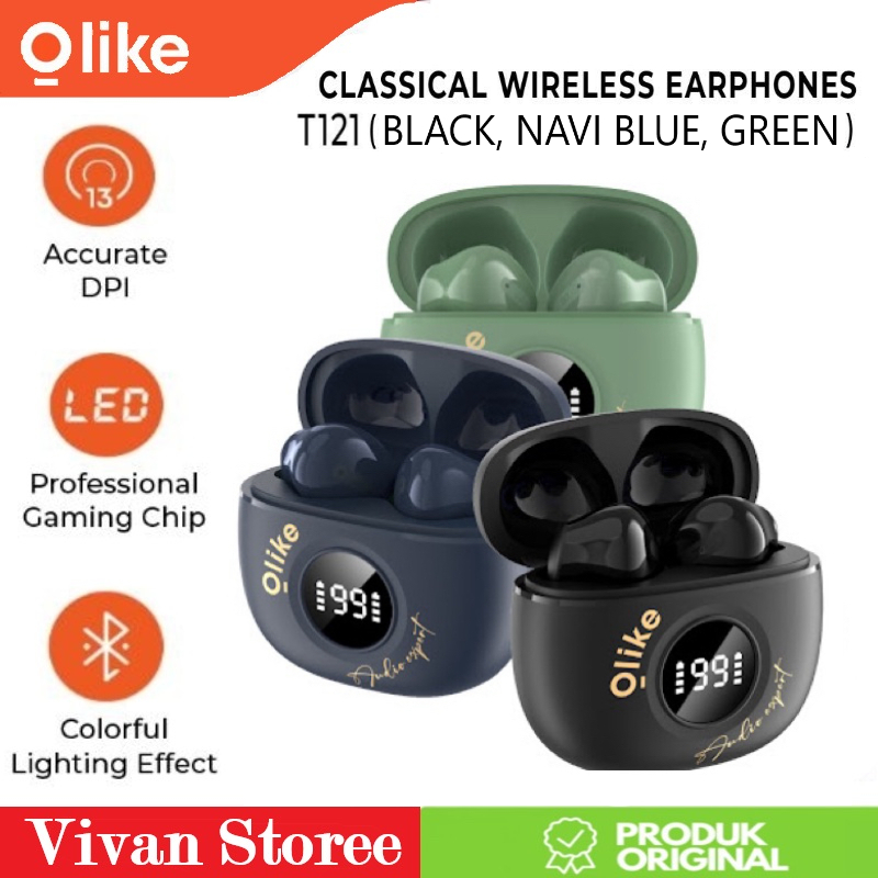 Jual OLIKE TWS T121 Headset Bluetooth 5.3 Classical Wireless Earphones ...