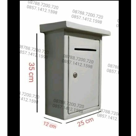 Jual Box surat kotak surat mail box outdoor besi 25x35x15 | Shopee ...