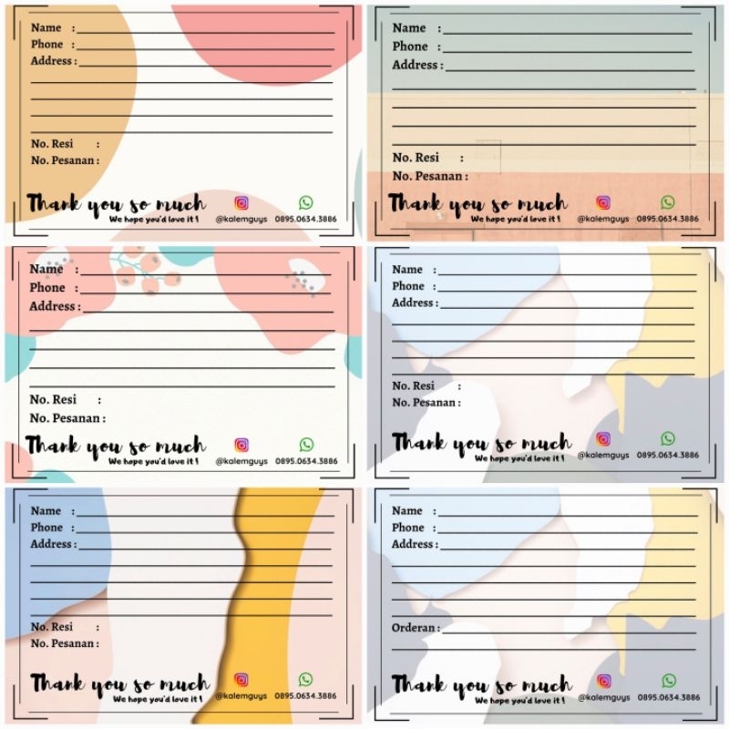 Jual JASA DESAIN Stiker / label pengiriman paket onlineshop | Shopee ...