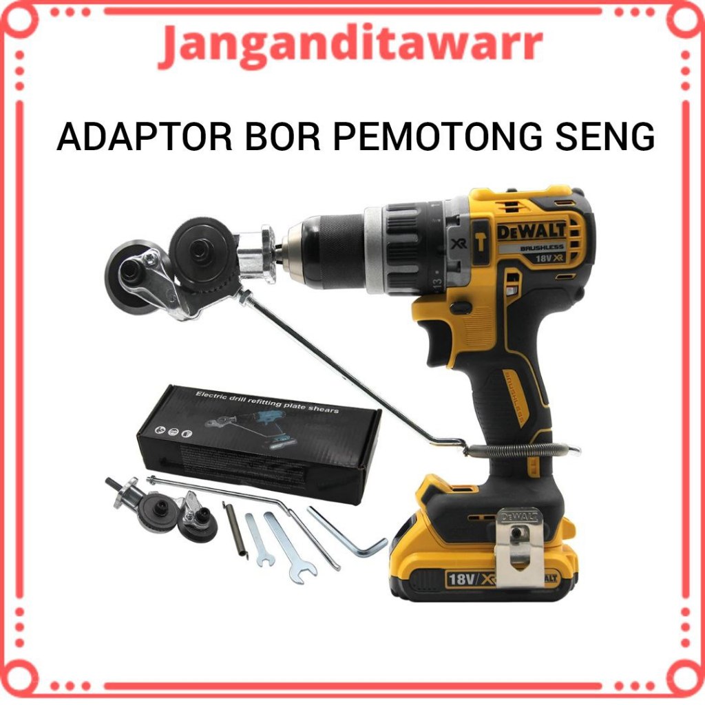 Jual Adaptor Pemotong seng Plat Alat Tambahan Bor potongan Seng ...