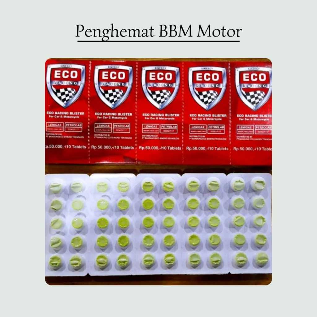 Jual ECO RACING Penghemat bahan bakar sepeda motor-1 BOX ISI 10 SACHET ...