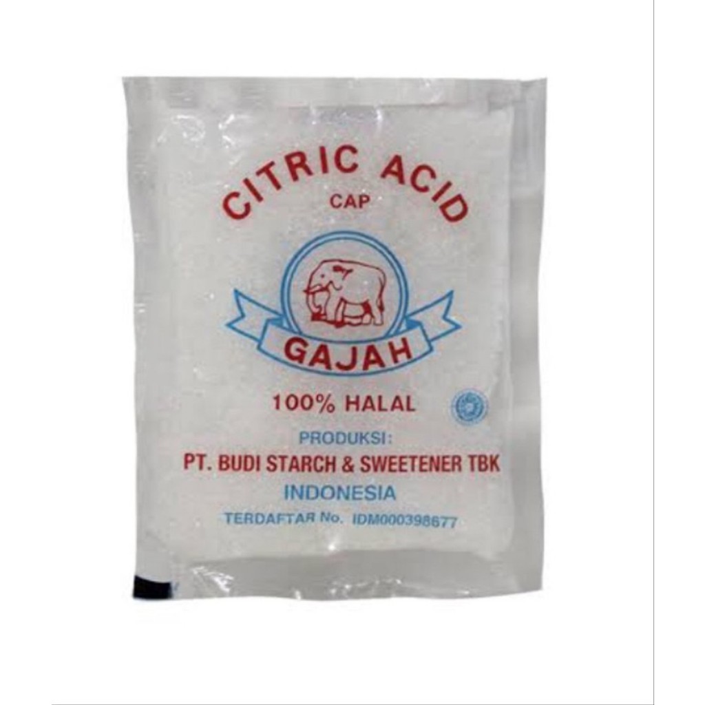 Jual CITRIC ACID CAP GAJAH 50GR SITRUN CITRUN ASAM SITRAT ORIGINAL ...