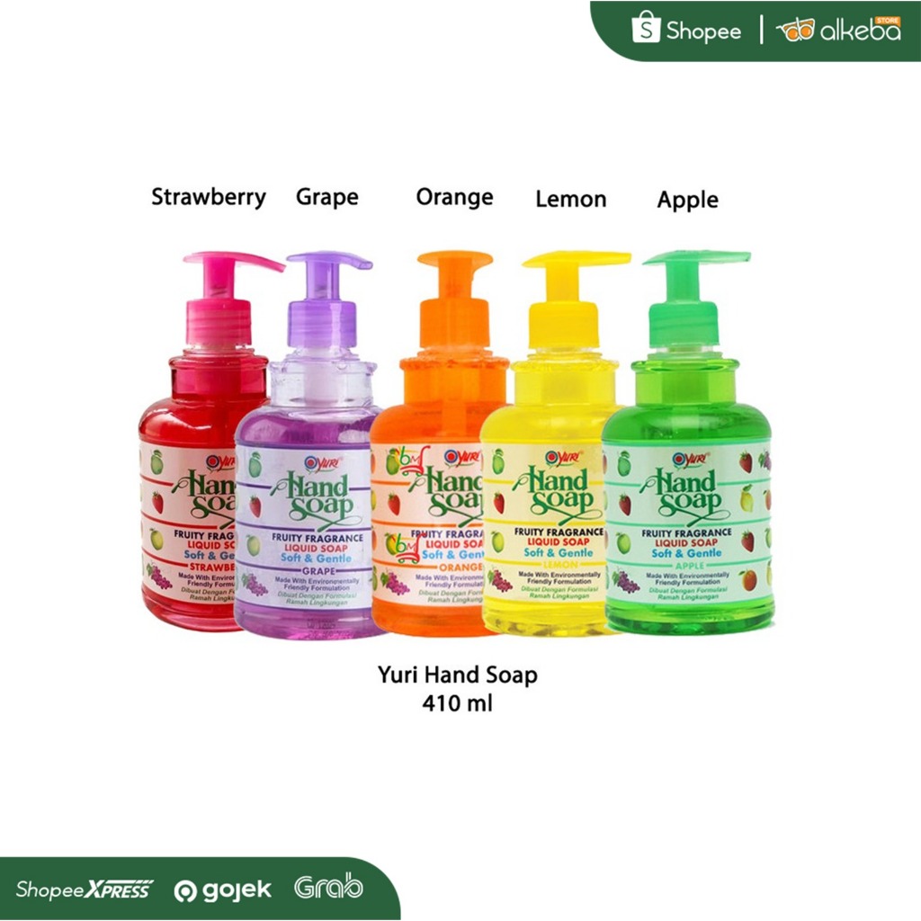 Jual Yuri Handsoap / Sabun Cuci Tangan Aroma Apple 410 ml Botol Pump ...