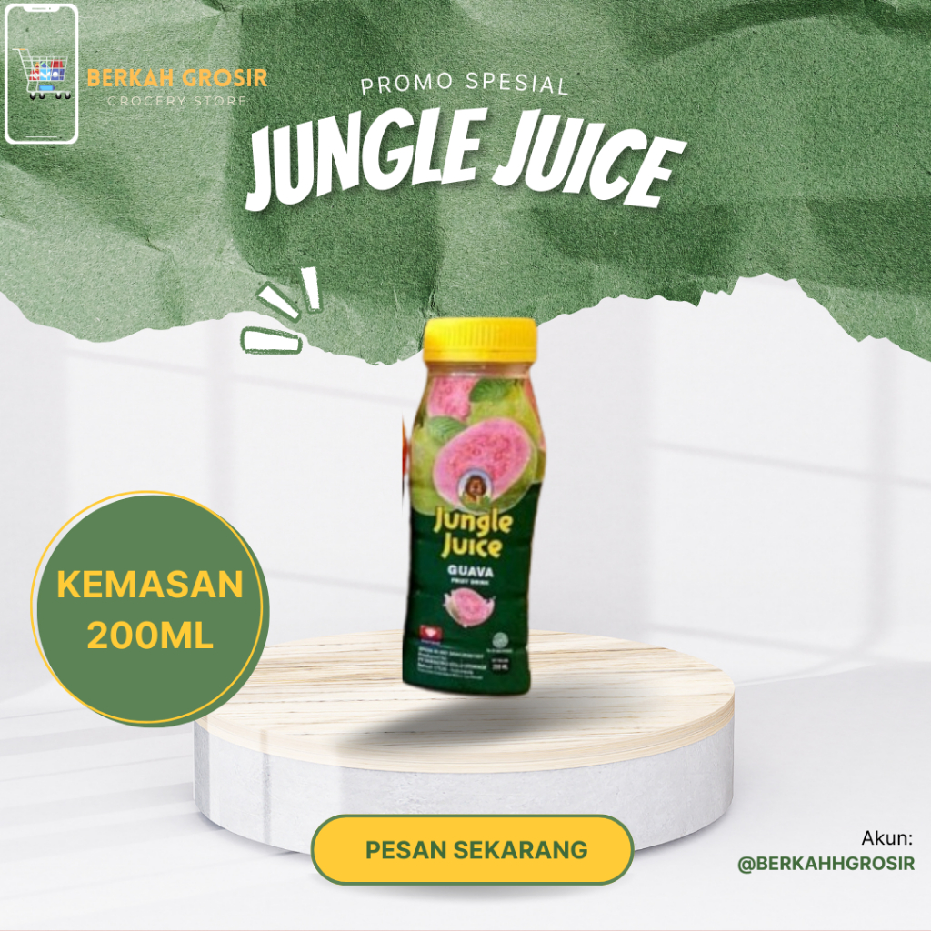 Jual JUNGLE JUICE 200ML GUAVA | Shopee Indonesia