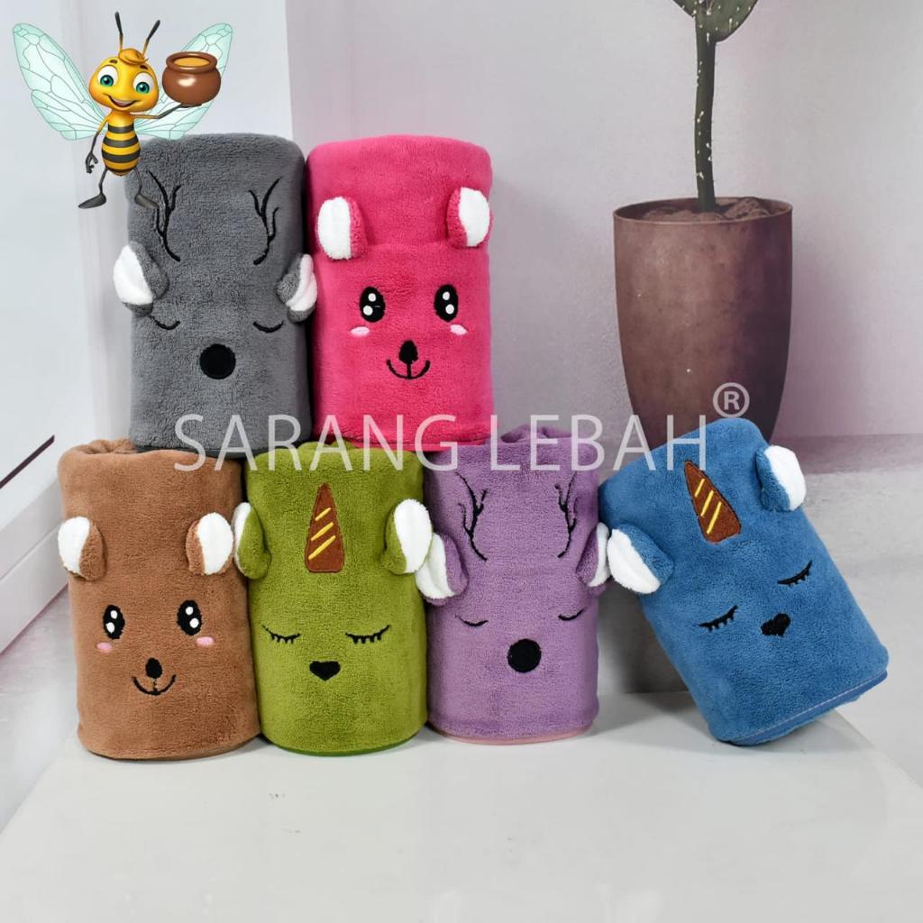 Jual LIVE - (USIA 0 - 5 TH) PROMO Handuk Baby Microfiber Bordir Mata ...