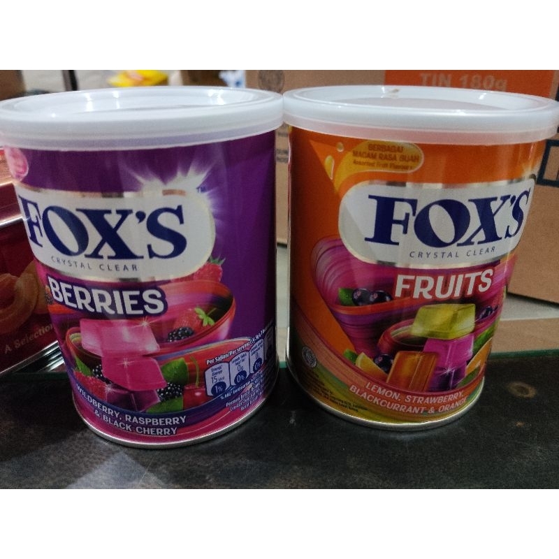 Jual Permen Fox Candy Kaleng 180 gr Fruits Dan Berries | Shopee Indonesia