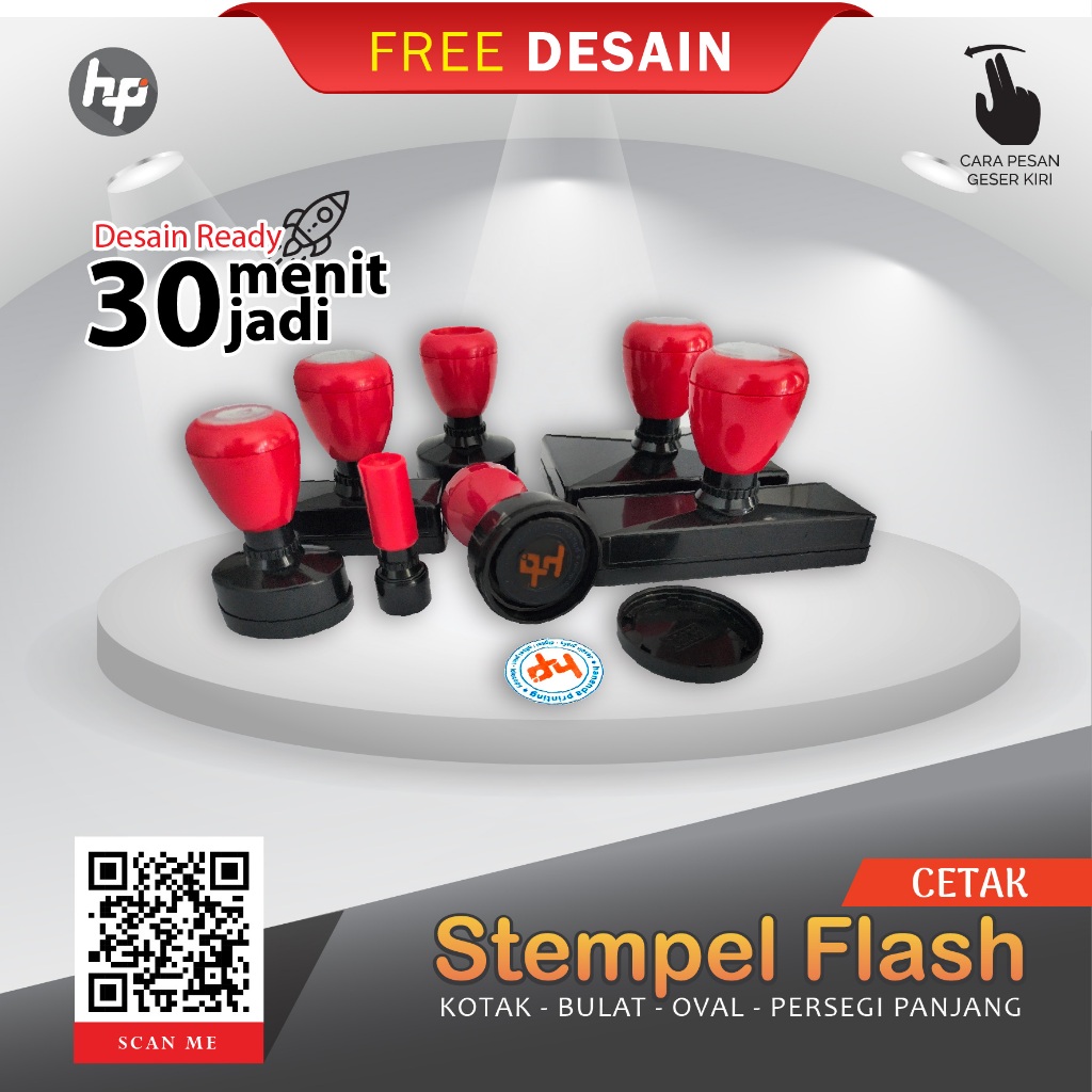 Jual Stempel Flash Otomatis Warna | Free Desain | Pengerjaan Cepat sehari jadi | Shopee Indonesia