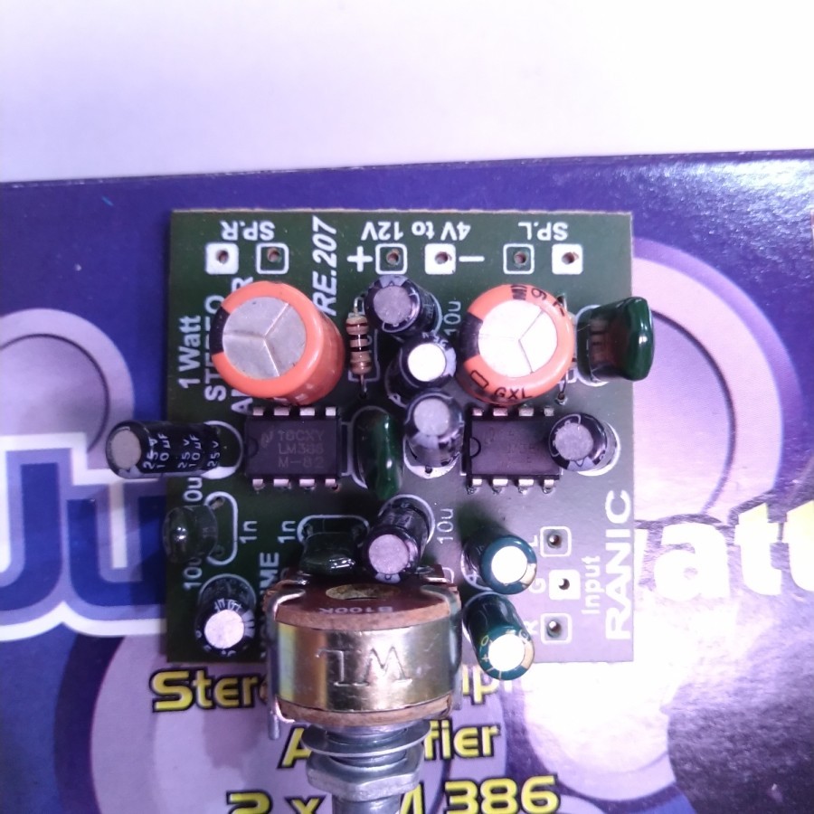 Jual kit amplifier lm386 stereo Ansol458 Ori | Shopee Indonesia