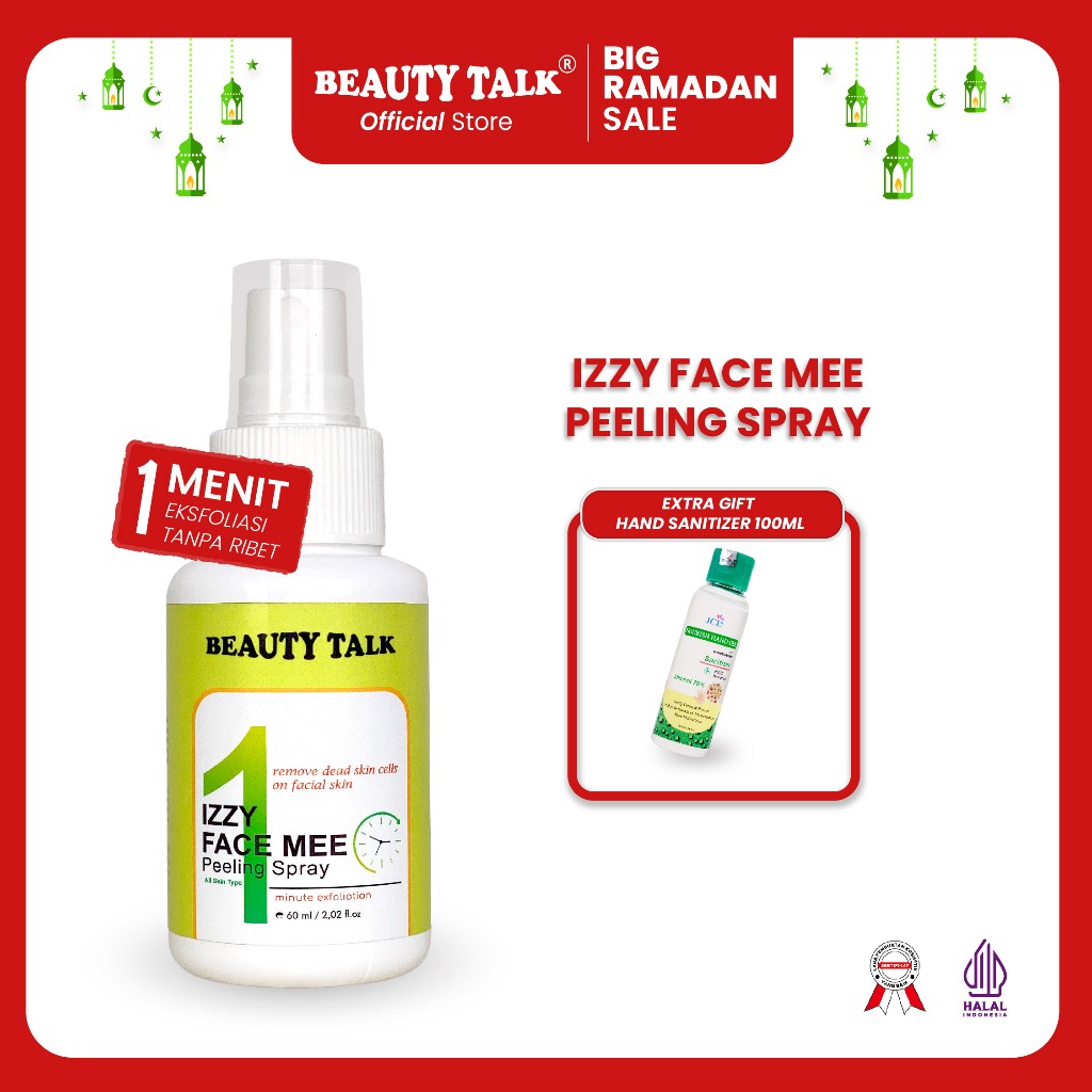Jual BEAUTY TALK Izzy Face Mee Peeling Spray - 60ML | Pengangkat ...