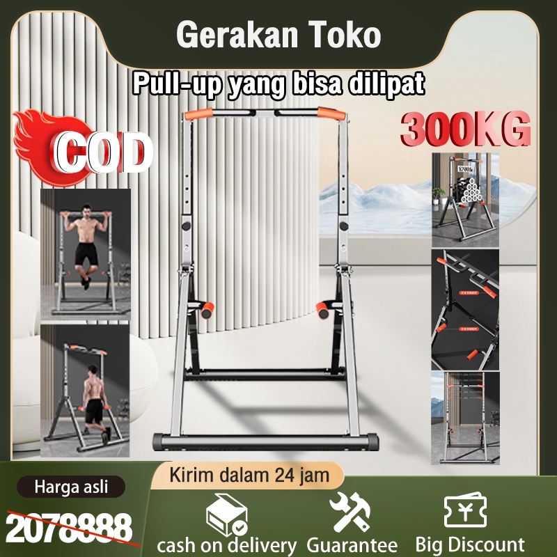 Jual PULL UP BAR/Adjustable Height Pull Up Tower/Alat Fitness Multi ...