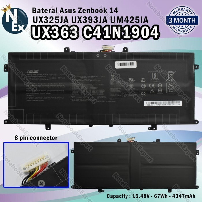 Jual BATERAI LAPTOP ASUS Zenbook UX425 UX425EA UM425 UM425IA C41N1904 ...