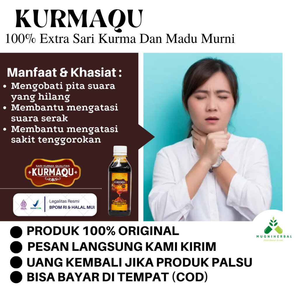 Jual Kurmaqu - Obat Pita Suara Hilang, Laringitis, Suara Serak, Gurah ...