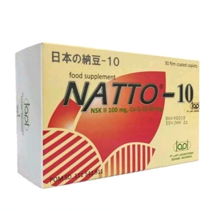 Jual Natto-10 box Kaplet 30 Lapi / Suplemen Kesehatan Jantung | Shopee ...