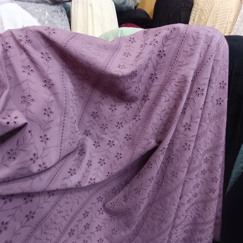 Jual KAIN FULL BORDIR IMPORT / KAIN BORDIR BOLONG PREMIUM SHOLF ( HARGA ...