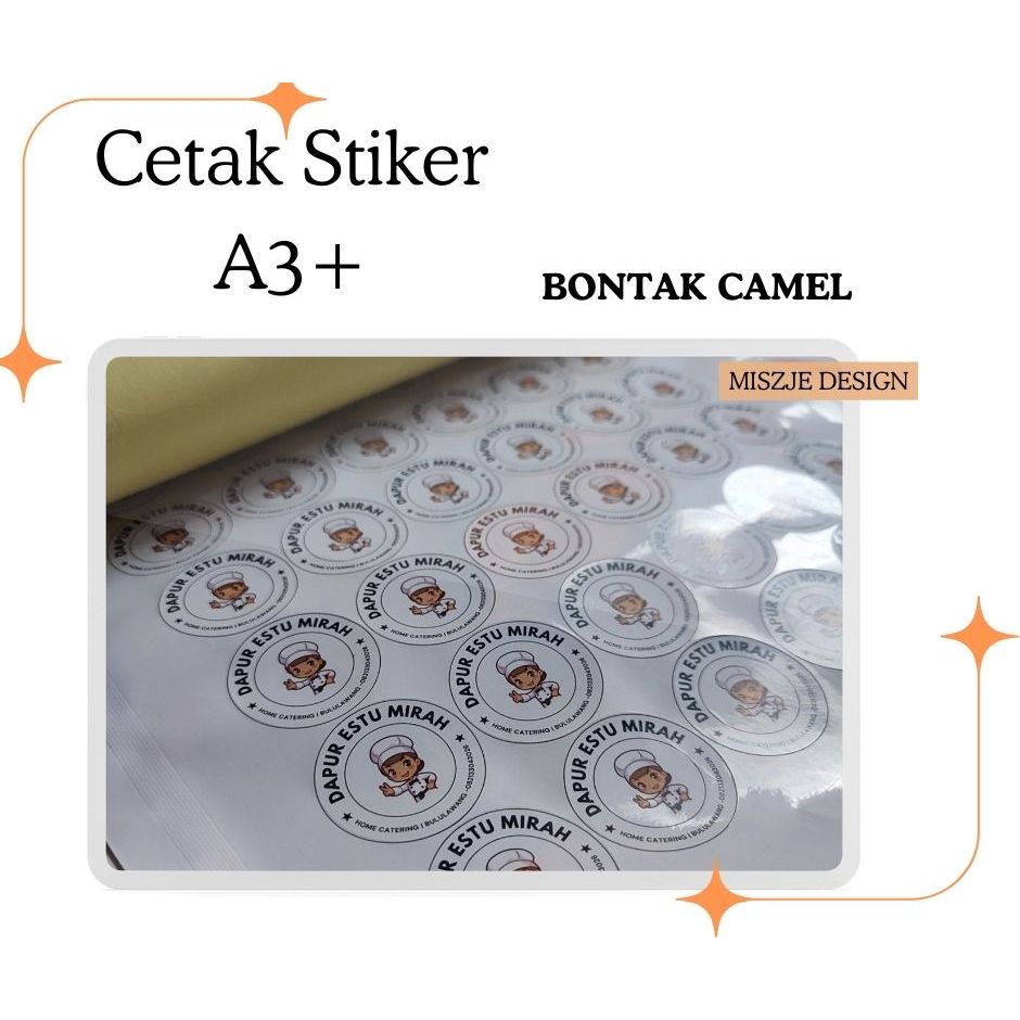 Jual STIKER BONTAK CAMEL + PRINT CUT UKURAN A3+ | Shopee Indonesia