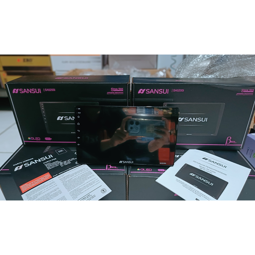 Jual head unit android 9 inch sansui sa-5200i gamma voice command ...