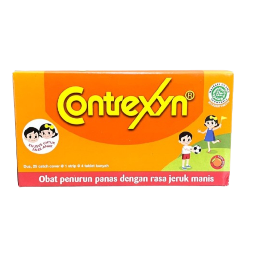 Jual Contrexyn Box 100 tablet / Obat Penurun Panas & Demam Anak ...