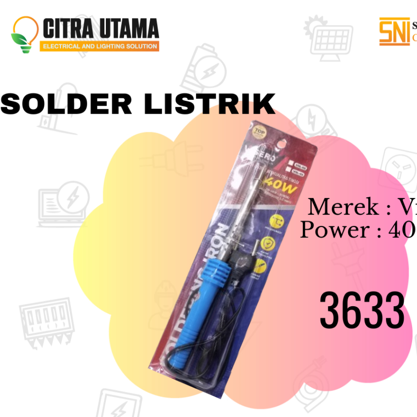 Jual SOLDER LISTRIK 40WATT MEREK VISERO K3633 | Shopee Indonesia