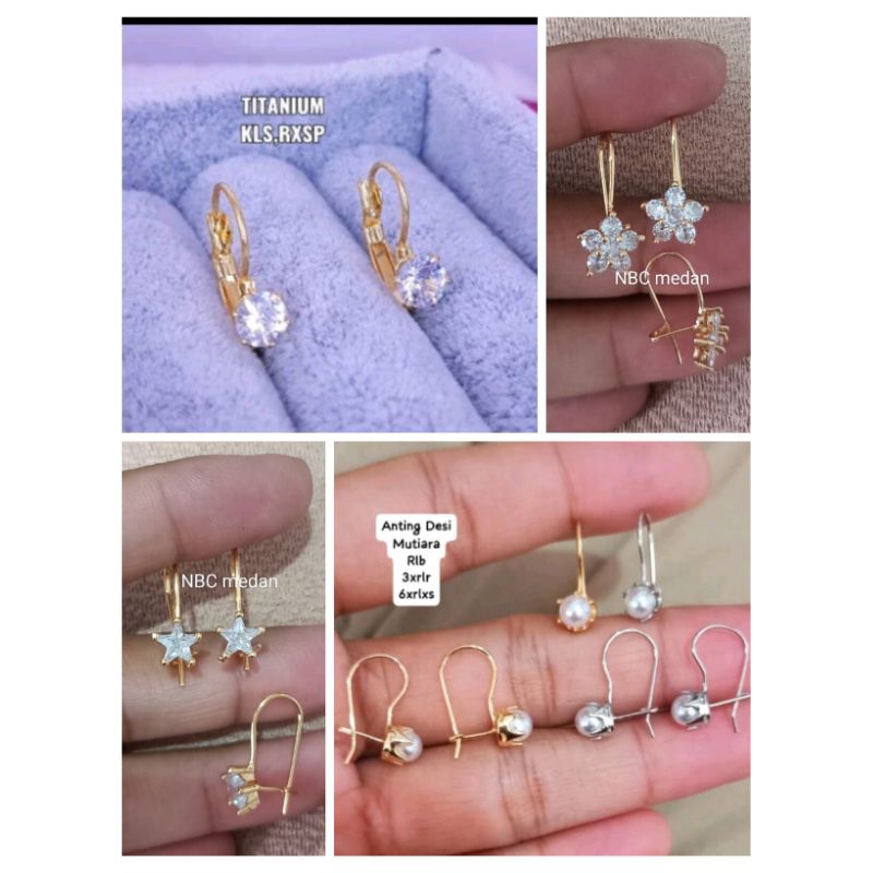Jual Anting desy titanium,cocok dipake sehari2 | Shopee Indonesia