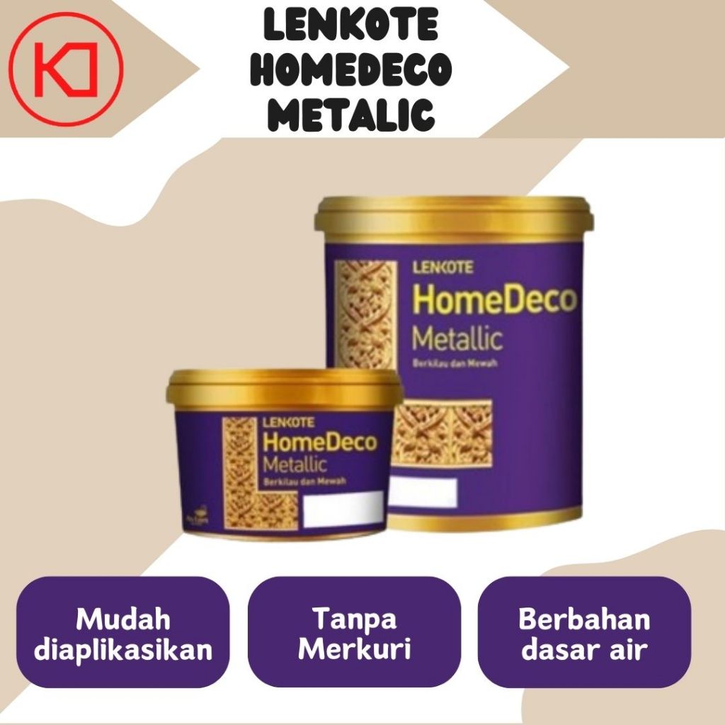 Jual Cat Akrilik Avian LENKOTE Home Deco Metallic Interior dan ...