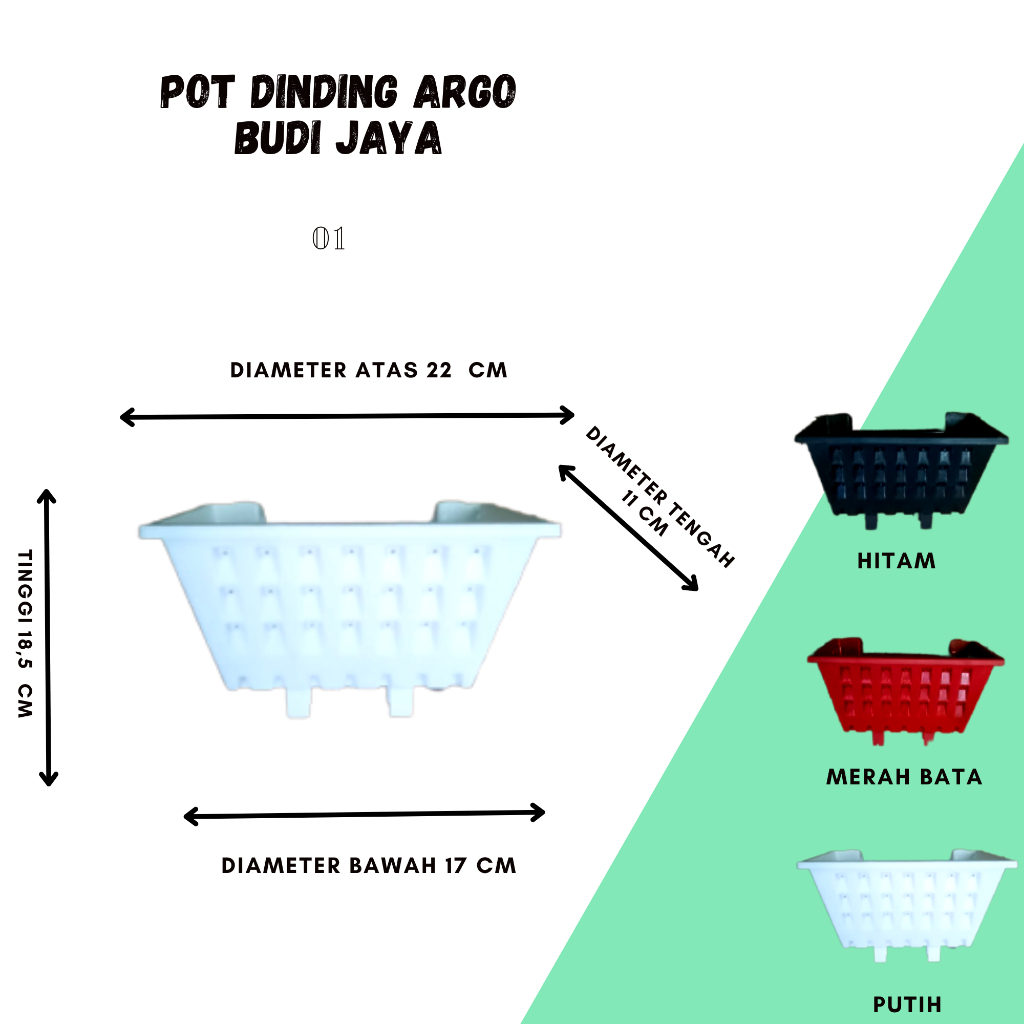 Jual POT DINDING ARGO 01 BUDI JAYA | Shopee Indonesia