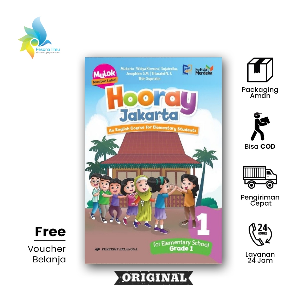 Jual Mulok : Hooray Jakarta SD/MI kelas 1, Kurikulum Merdeka - Penerbit ...