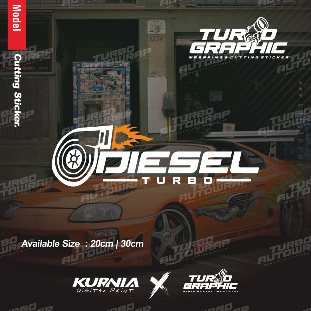Jual stiker diesel turbo (CUTTING STICKER) | Shopee Indonesia