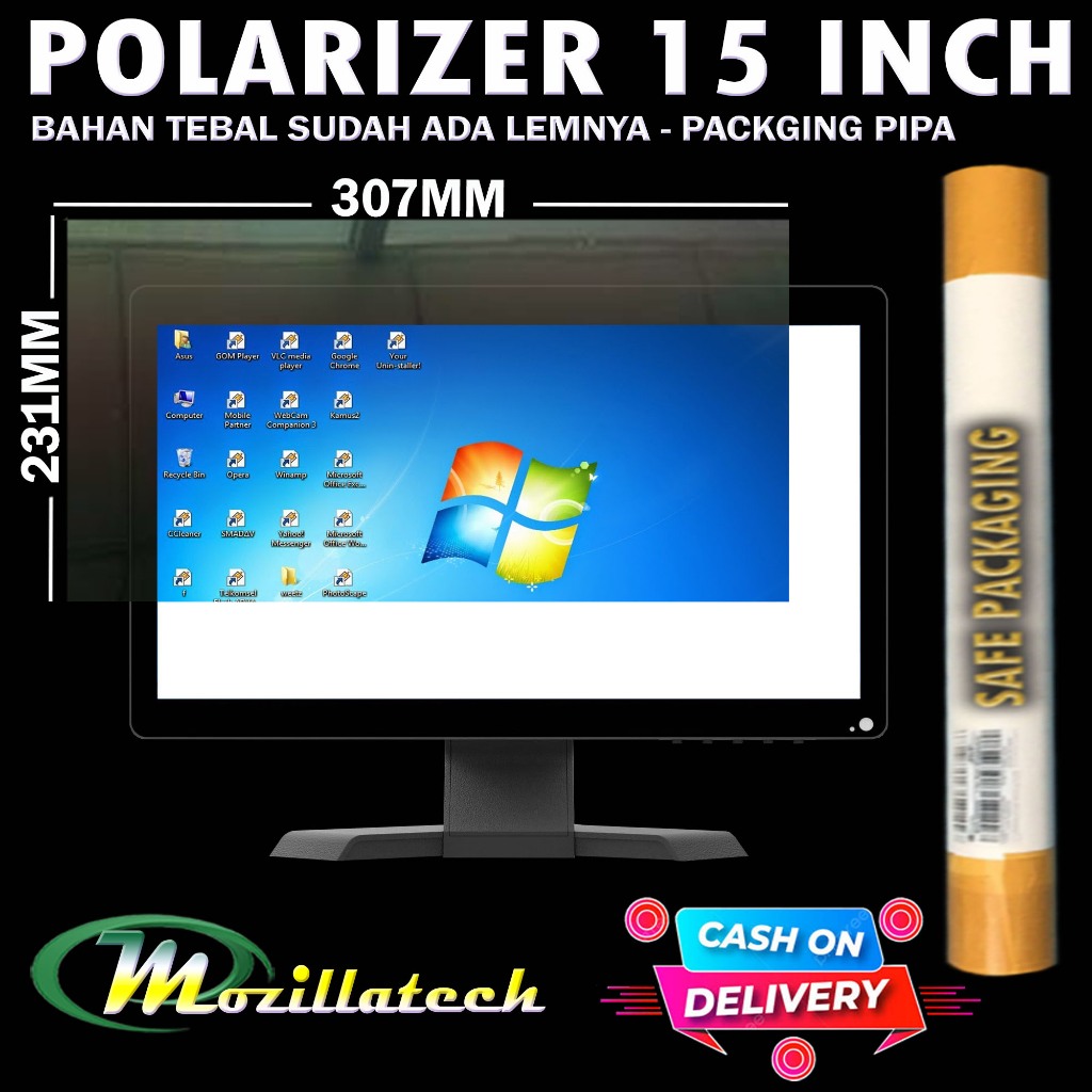 Jual POLARIZER LCD MONITOR 14 15 1115.6 INCH 45 DERAJAT | Shopee Indonesia