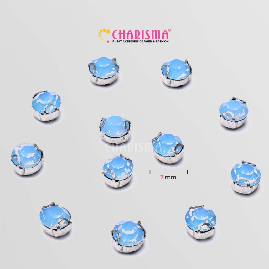 Jual Charisma Crystal Cangkang Bulat - Kristal Cangkang Original SS33 / Harga Per Gross (144 pcs ...