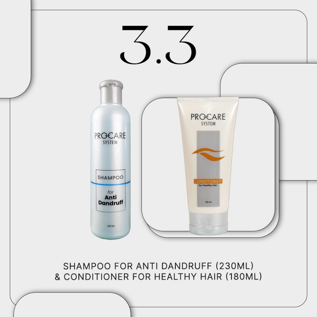 Jual Procare System Shampoo for Anti Dandruff230ml+Conditioner Healty ...