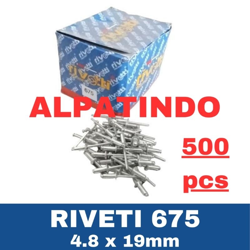 Jual PAKU RIVET 675 RIVETTI RIVETI 500pcs - Paku Rivet 5mm | Shopee ...