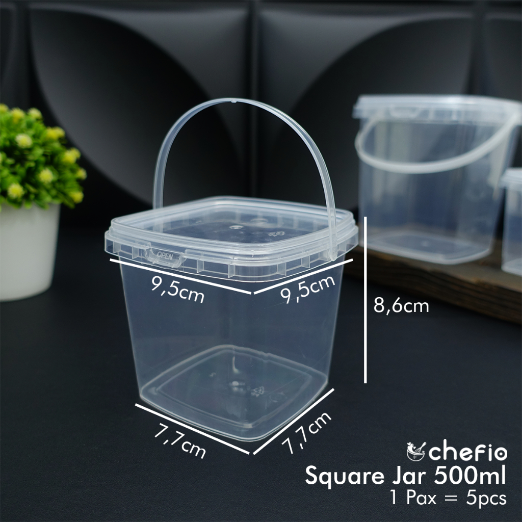 Jual Ember Dessert Minuman Cup Ice Cream Toples Bucket Jar Handle ...