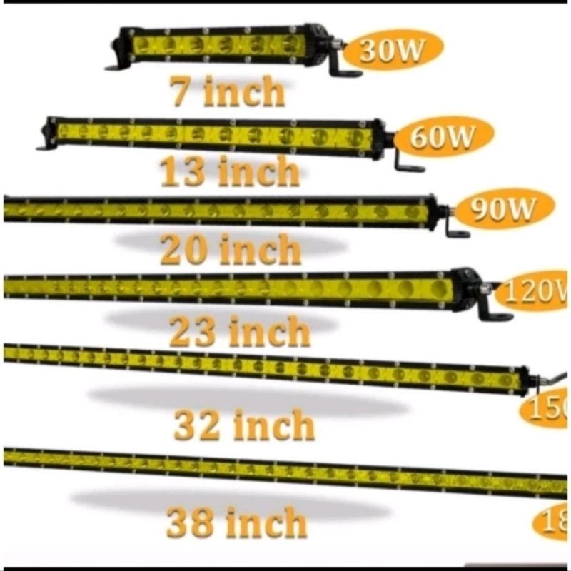 Jual Lampu LED Bar Slim | LAMPU SOROT LED BAR | LEDBAR SLIM SINGLE ROW ...