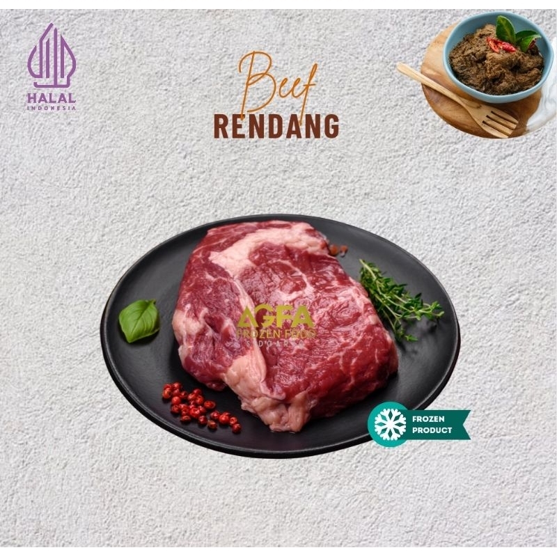 Jual Daging Rendang 500 gram / Daging Has Dalam 500 gram / Rendang Siap ...