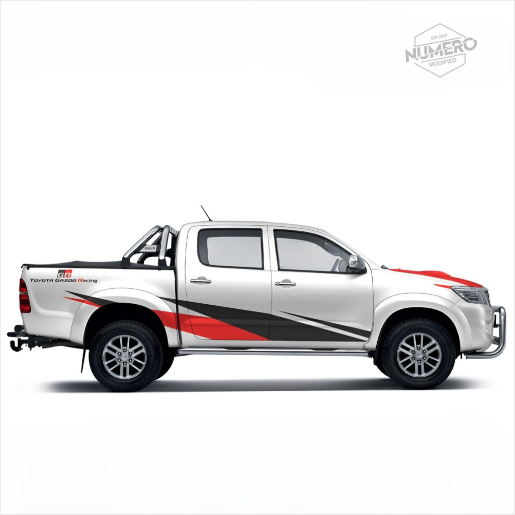Jual Cutting Sticker mobil doble cabin hilux strada navara by numero ...