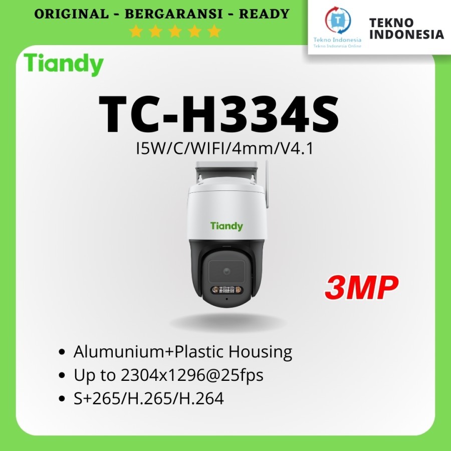 Jual Tekno Indonesia - Tiandy TC H334S Lite 3MP Audio Wifi Dual Light ...