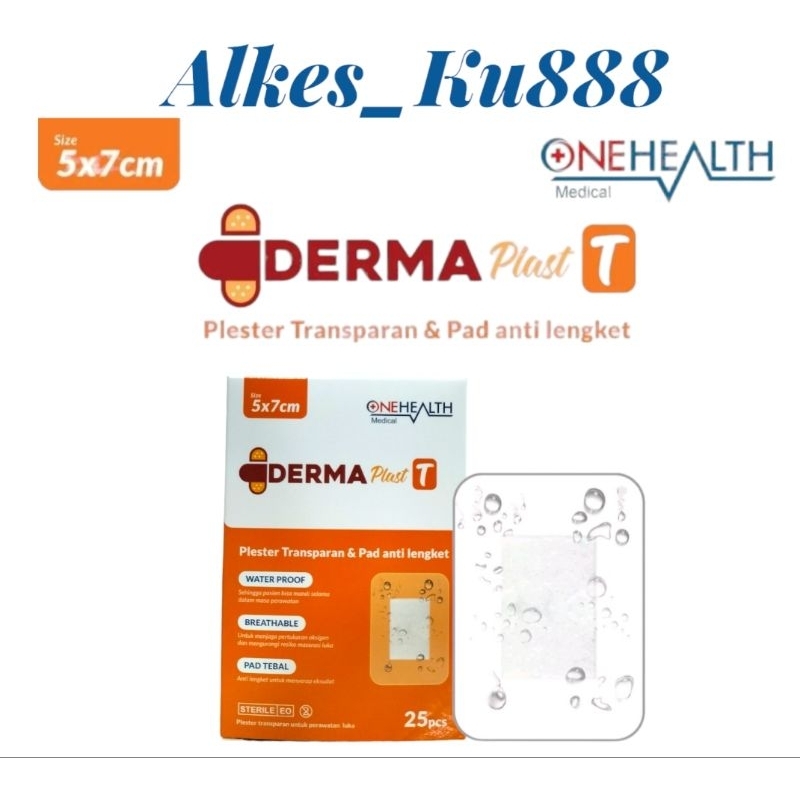 Jual DERMAPLAST T 5X7 ONEHEALTH 1BOX/PLESTER LUKA ANTI AIR 5X7 ...