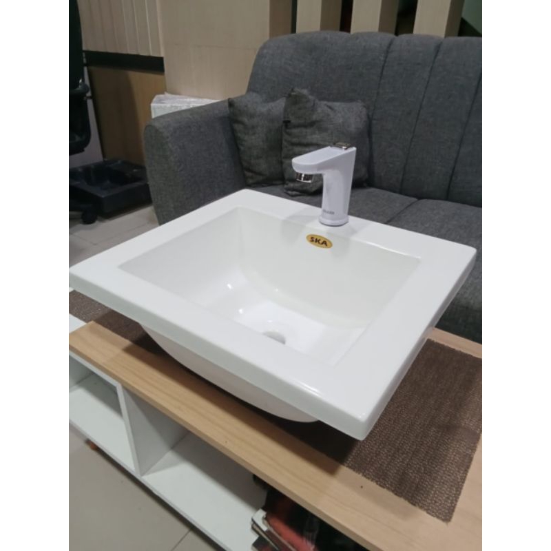 Jual Wastafel Meja Tanam / Top Wastafel Kabinet / bahan marbel | Shopee ...