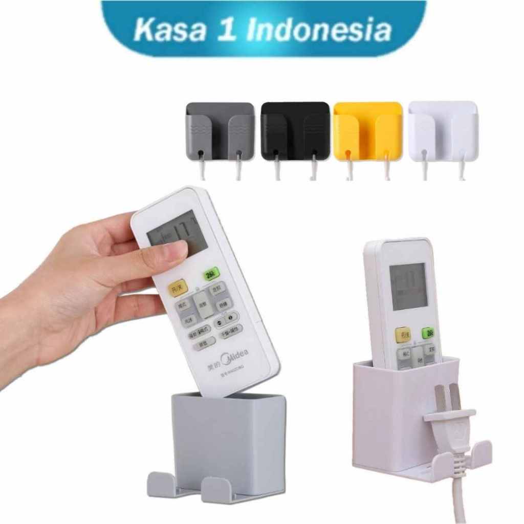 Jual Rak Tempel Dinding / Tempat Penyimpanan Hp Remote AC | Shopee ...