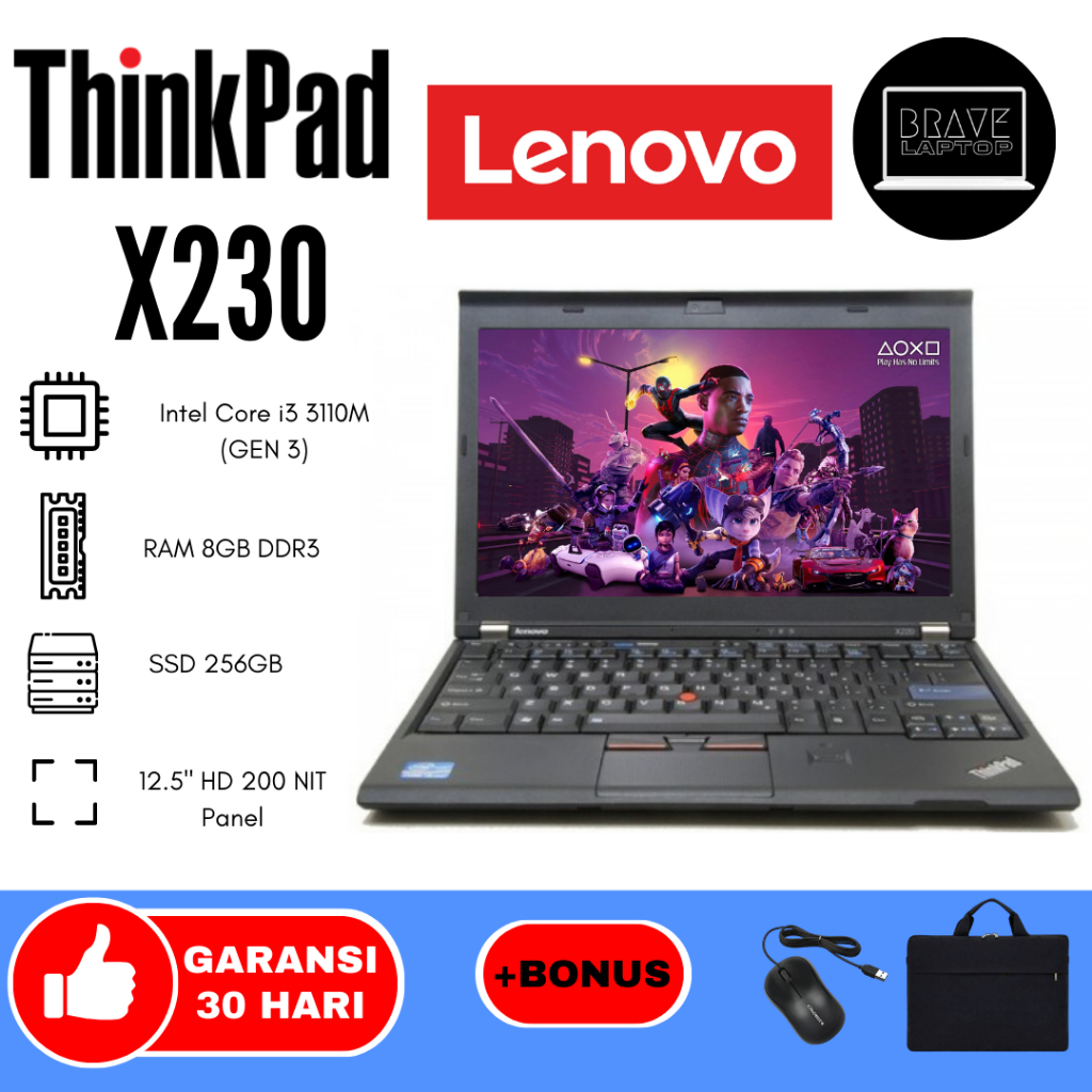 Jual Laptop Lenovo Thinkpad X230 Core i3/i5/i7 Gen 3 - MURAH BANGET ...