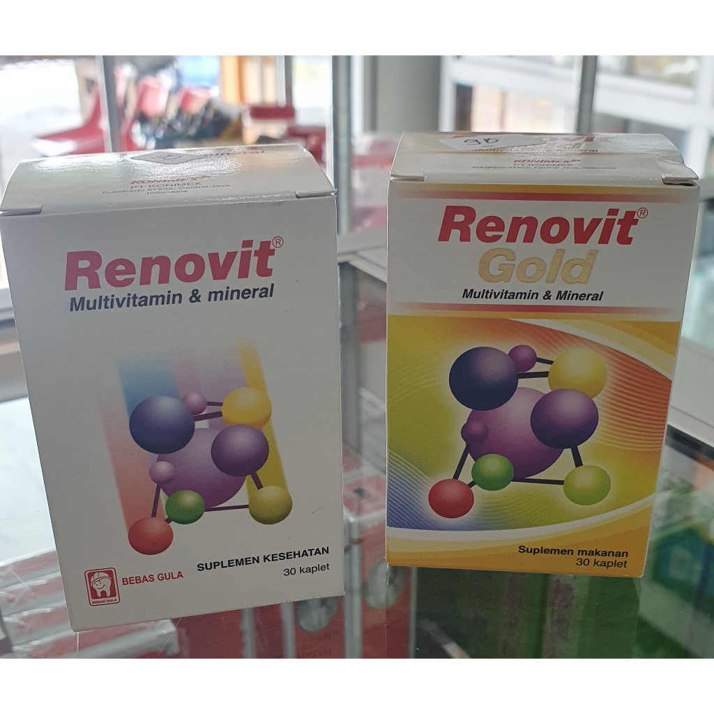 Jual Renovit Multivitamin & Mineral/Renovit Gold Isi 30's | Shopee ...