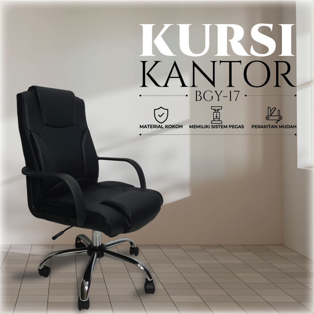 Jual Kursi Kerja Kursi Kantor Executive Chair Hitam Kursi Kantor ...