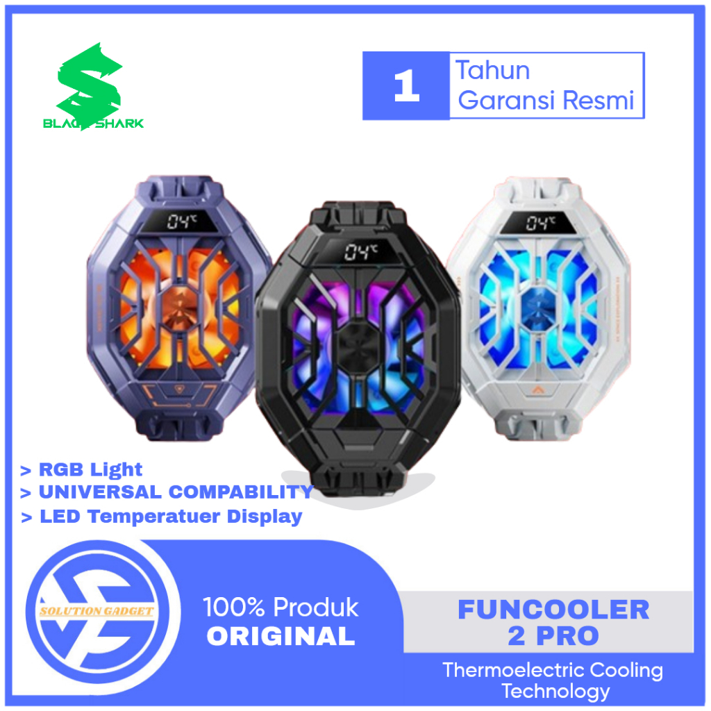 Jual Black Shark Fun Cooler 2 Pro Back Clip RGB Ultra Fast Gaming ...