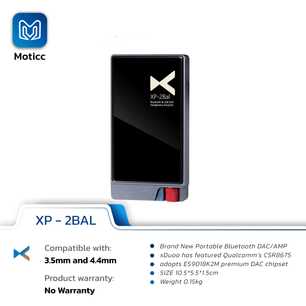 Jual xDuoo XP-2 BAL / Balance Portable Bluetooth 5.0 Headphone DAC AMP ...