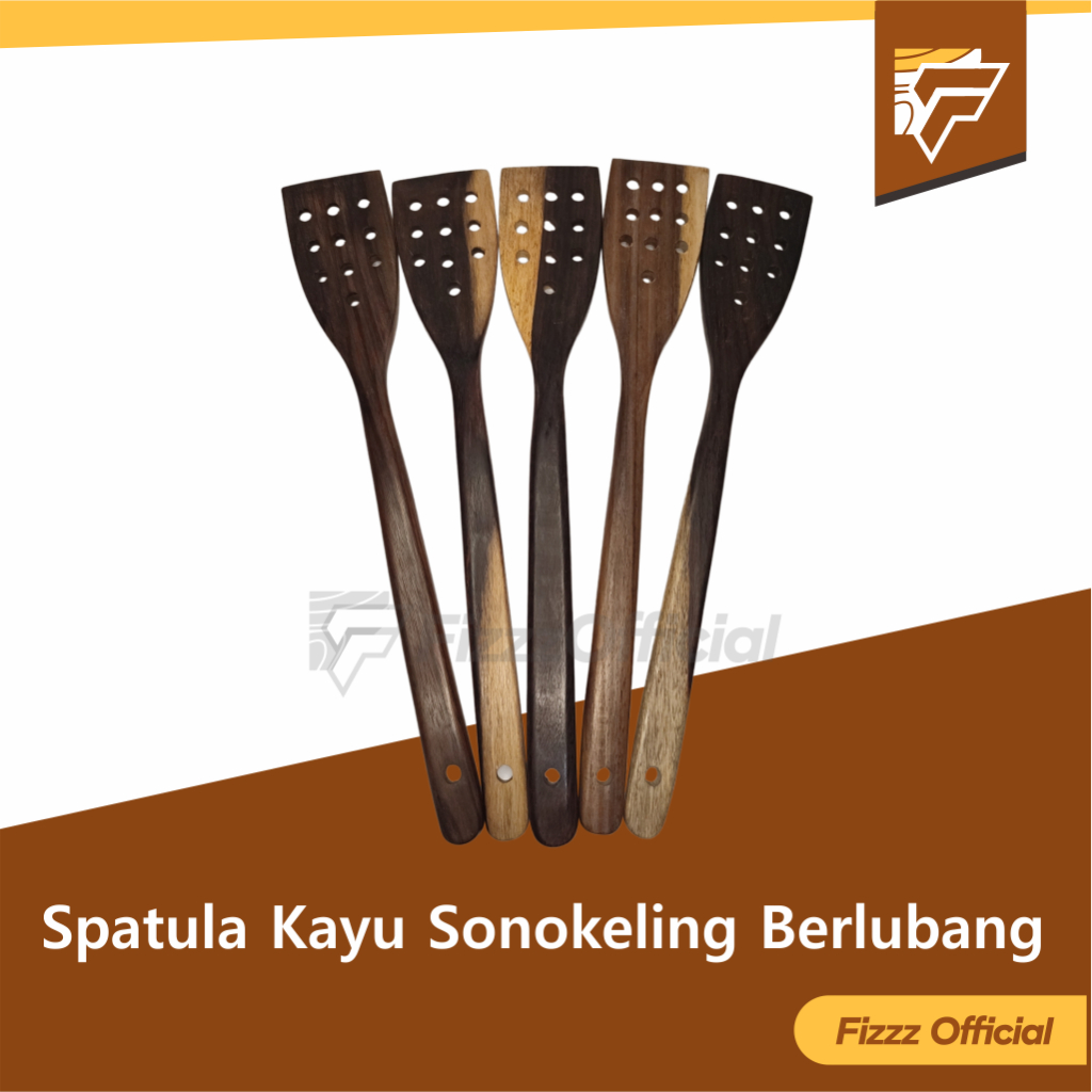 Jual Sendok/Sutil/Sodet/Spatula Centong Nasi Kayu Sonokeling Berlubang ...