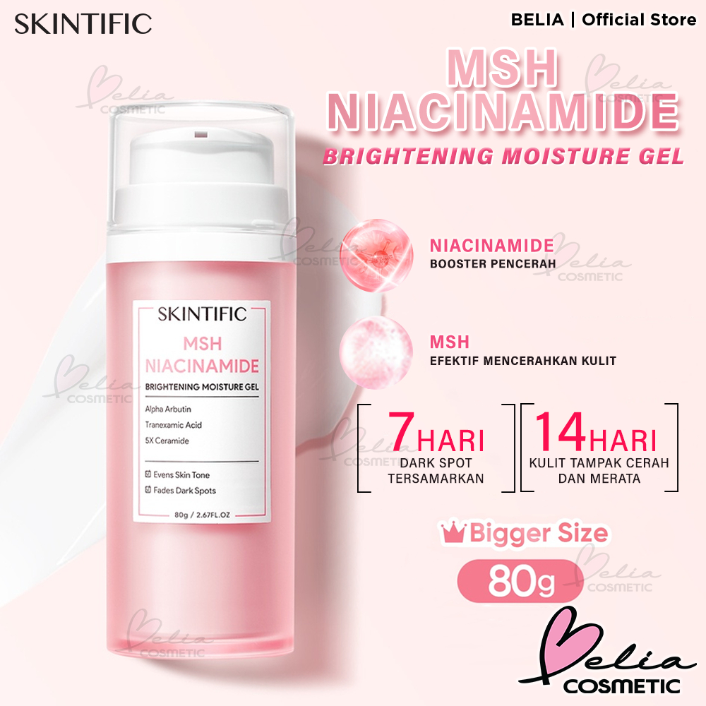 Jual BELIA SKINTIFIC MSH Niacinamide Brightening Moisture Gel 80g | Mengandung Aplha-Arbutin ...