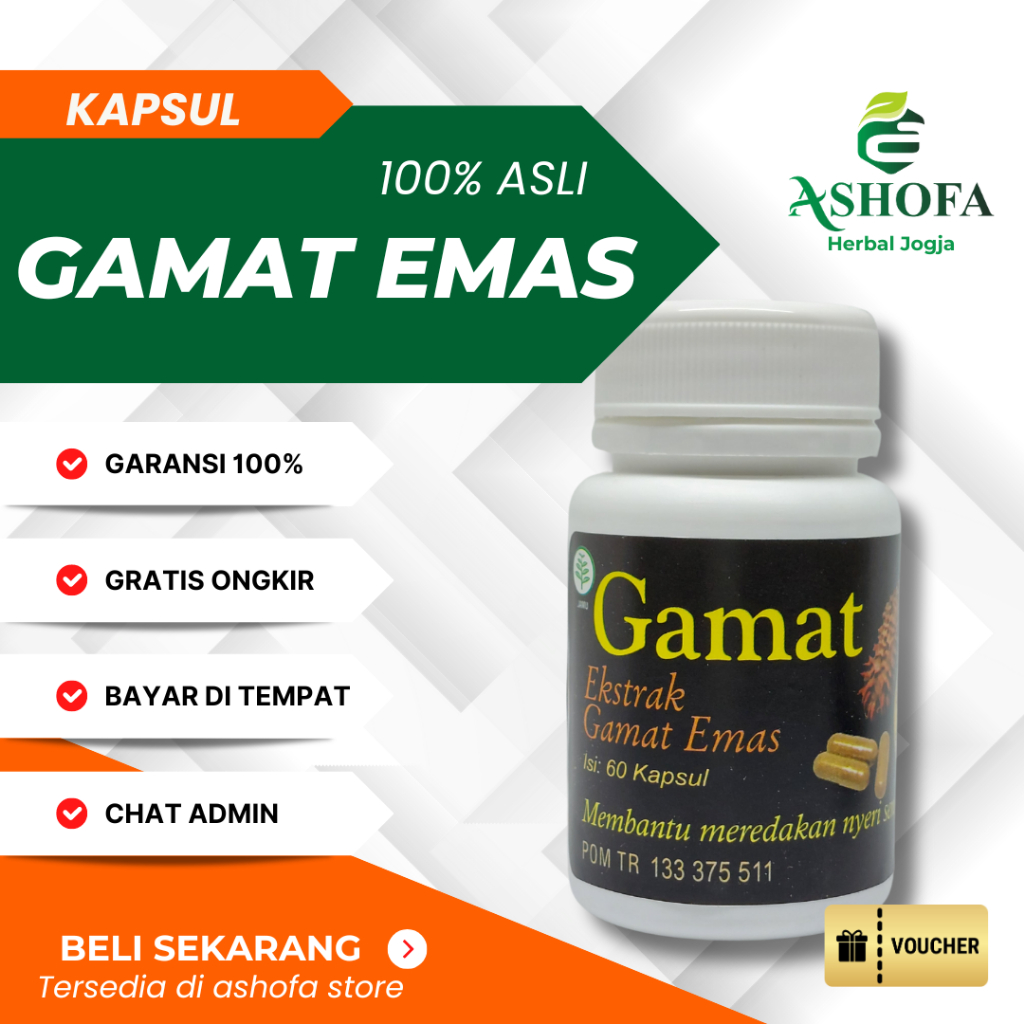 Jual Kapsul Ekstrak GAMAT EMAS 60 Kapsul Original BPOM | Shopee Indonesia