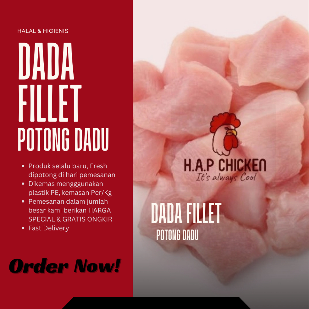 Jual Daging Ayam Dada (Potong Dadu) | Shopee Indonesia