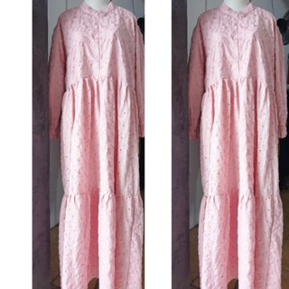 Jual Gamis Katun Bolong Katun Full Bordir. Full Furing ori SyaSha by ...