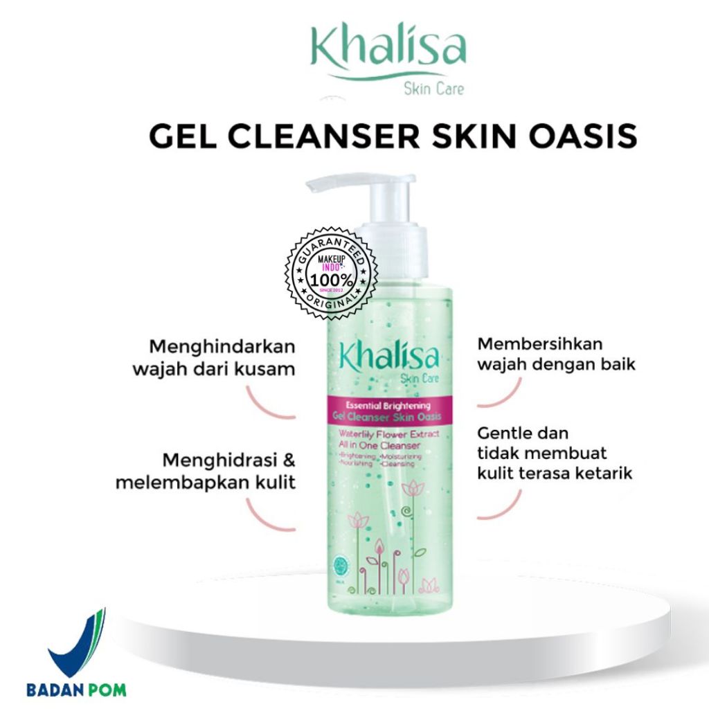 Jual Khalisa Essential Brightening Gel Cleanser | Shopee Indonesia